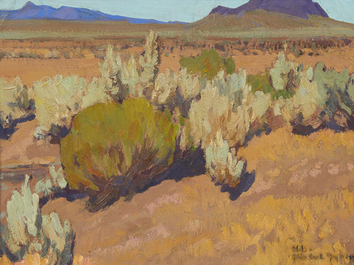 Art Prints of Sage & Rabbit Brush by Maynard Dixon