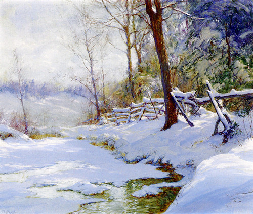 winter landscape art
