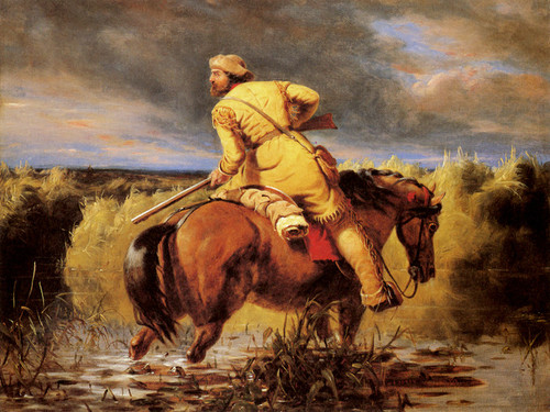 Art Prints of The Trappers Last Shot by William Tylee Ranney