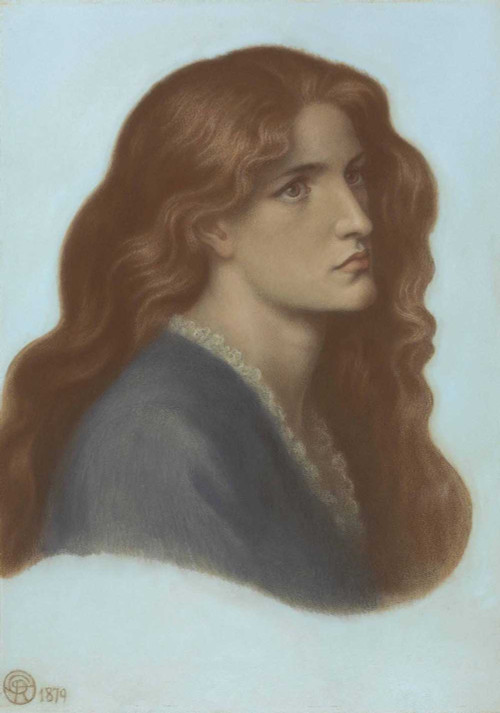 Art Prints of Portrait of Edith Williams by Dante Rossetti
