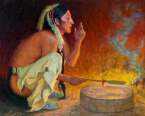 Art Prints of The Chant by Eanger Irving Couse