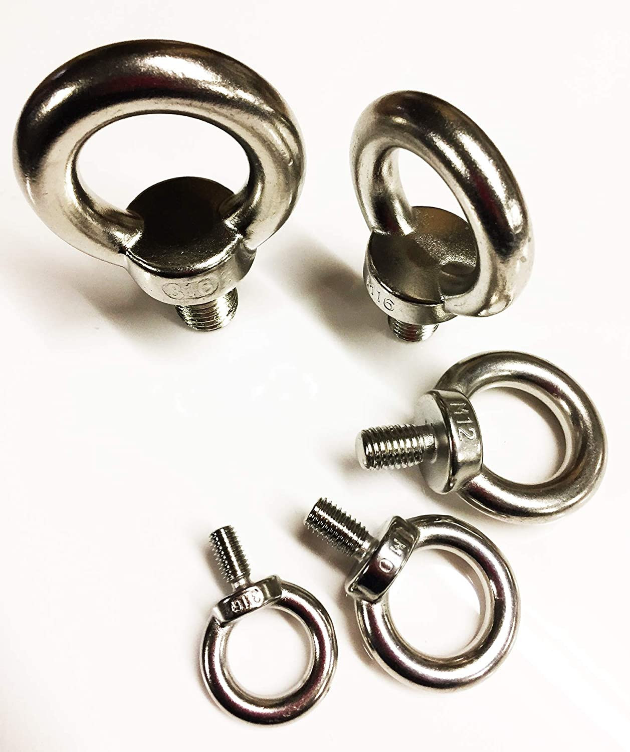 Eye Bolt Bolts Marine Grade 316 A4 Stainless Steel Lifting Eye Bolts M8 ...