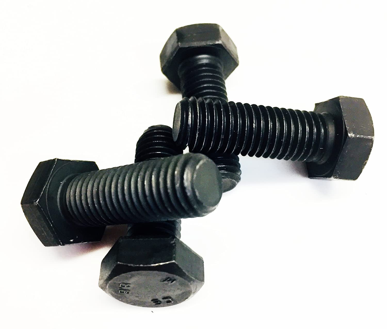 M12 x 35 Hex Bolt Black Grade 8.8 High Tensile steel Hexagon bolts Din ...