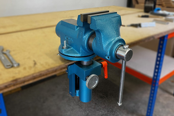 York PTT Bench Vice Telescopic Tipper Mount 125mm | Workshop Heaven