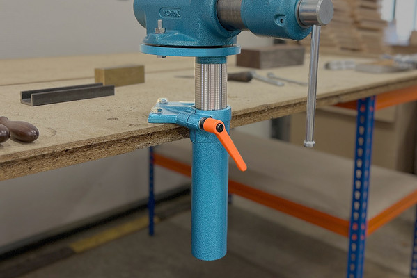 York TD Bench Vice Telescopic Mount 125mm | Workshop Heaven