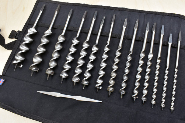 Wood auger bit set store