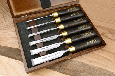 Narex 8116 Cabinetmakers Chisel Boxed Set (black)