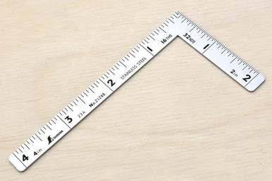 Shinwa Imperial Small Square Stainless Steel 6" x 3" - Workshop Heaven