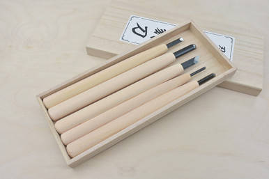 Michi Hamono 5 Piece Japanese Carving Set