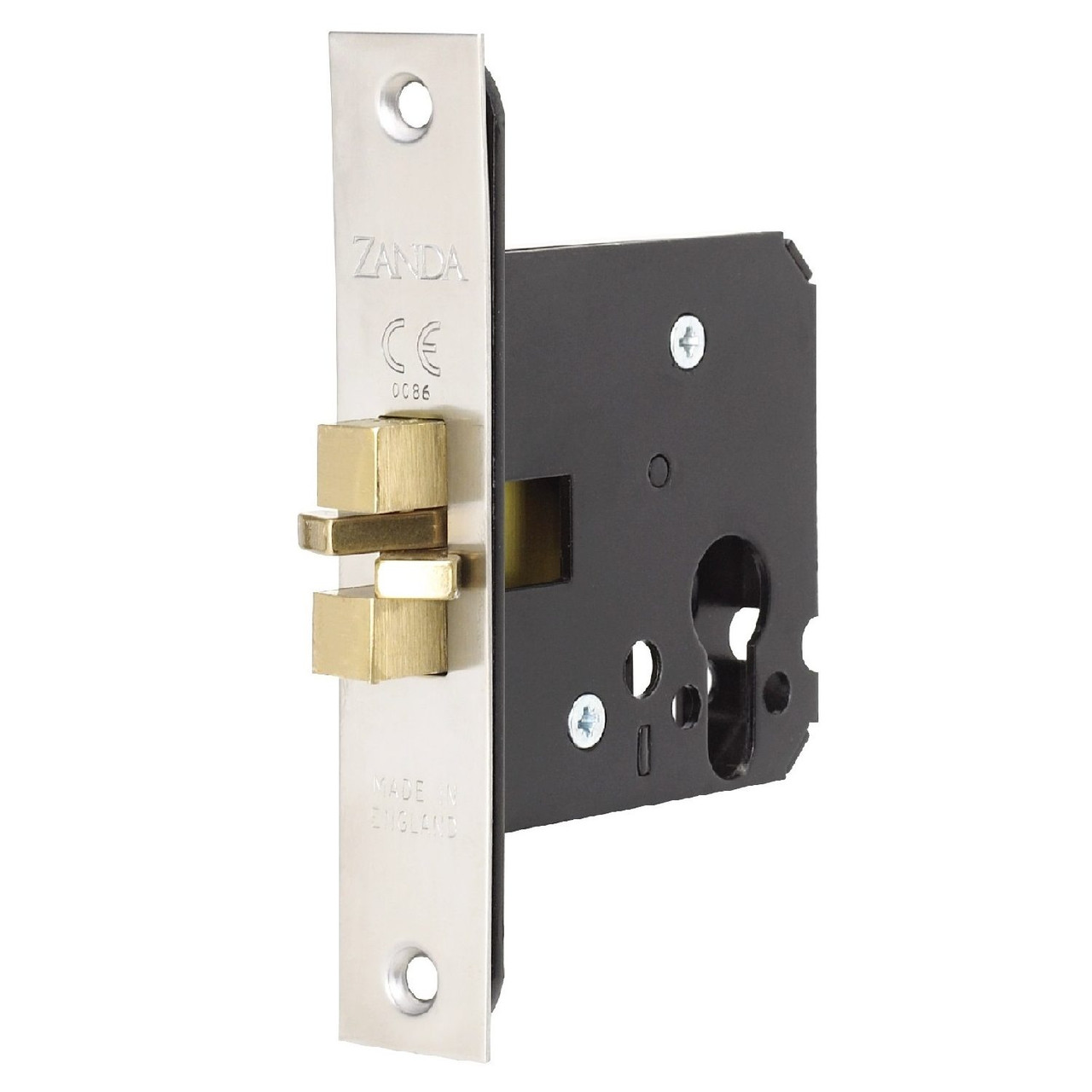 Zanda Sliding Door Mortice - Claw Type | Black / Graphite Ni