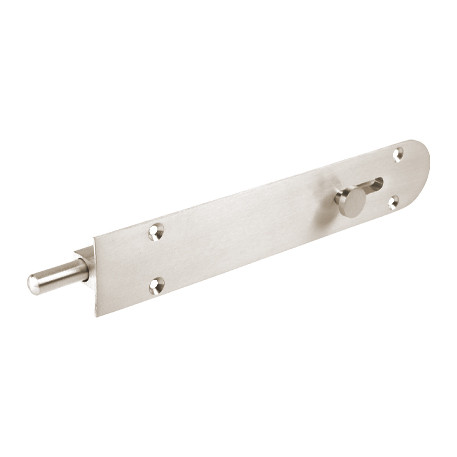 Zanda Reverse Barrel Bolt 450 mm | Black / Brushed Nickel