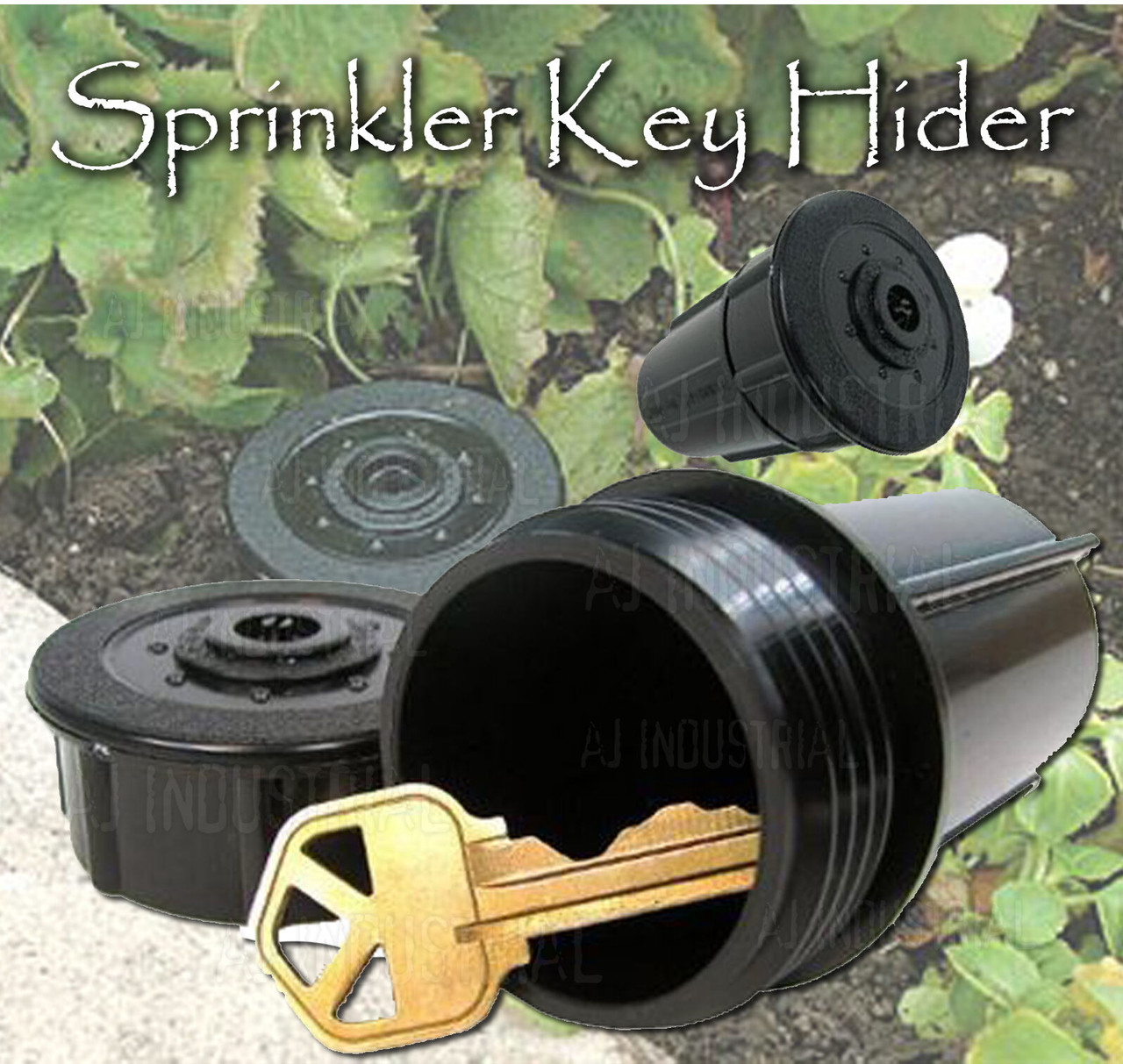 Lucky Line Sprinkler Key Hider – Black