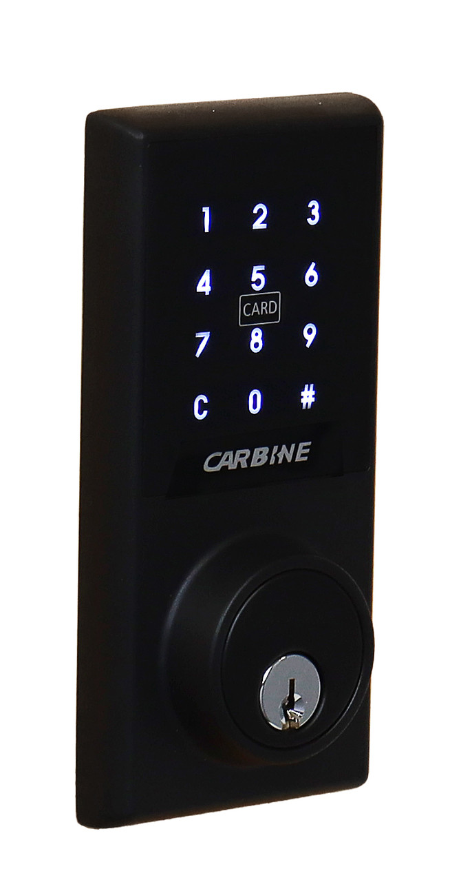 Carbine CEL2 RFID Deadbolt Matt Black w Batteries - Terry's Gold Coast ...