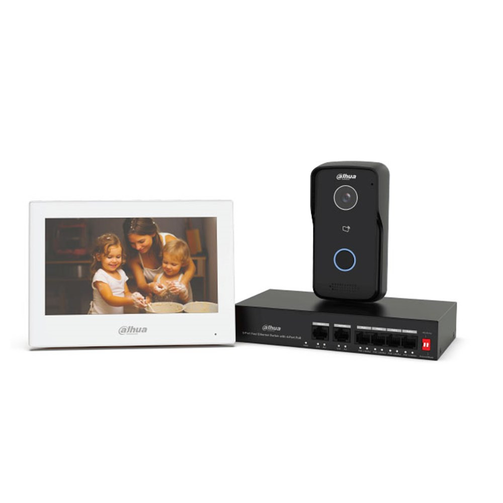 Dahua IP Video 1 Button Residential Intercom Kit with 7 Inch Touch ...
