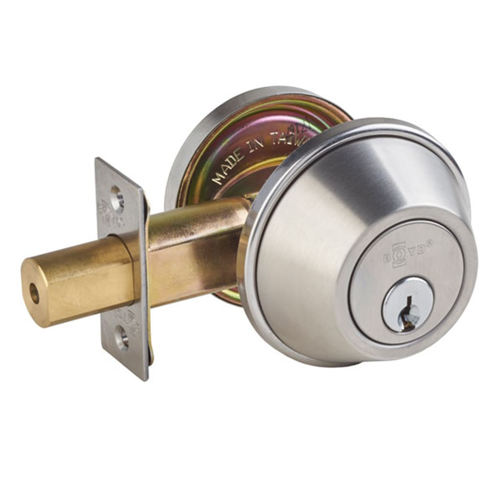 Kaba Lock B960 Single Cylinder Deadbolt - Satin Stainless Steel - Terry ...