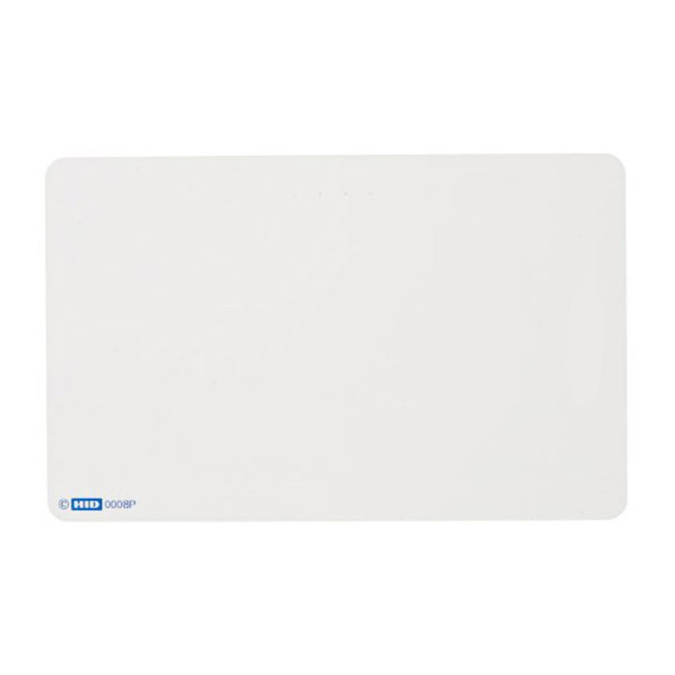 HID 125kHz Proximity Clamshell Card White