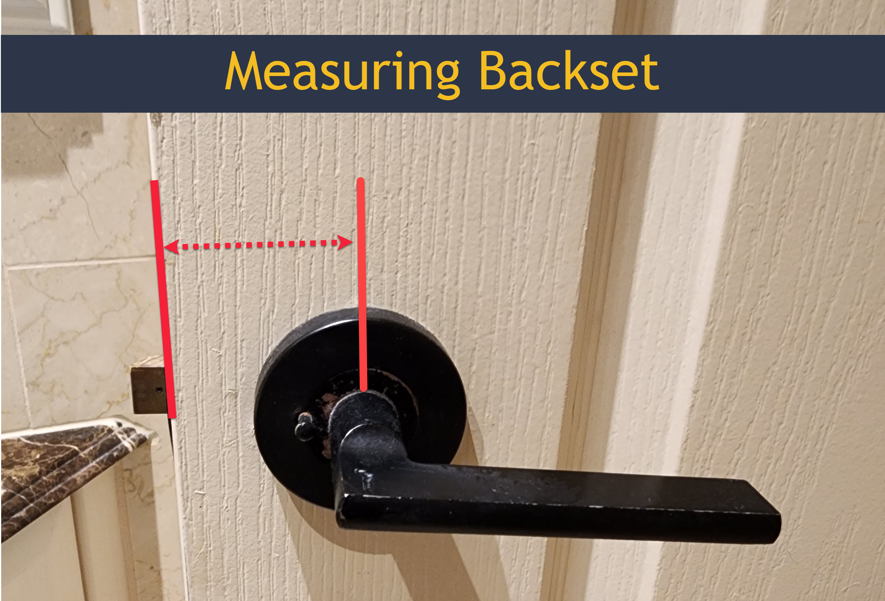 Measuring Your Lock Backset - Terry's Gold Coast Smart Locks