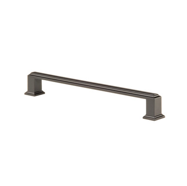 Zanda Manhattan Cabinet Handle 192 Crs | Black / Brushed Nic