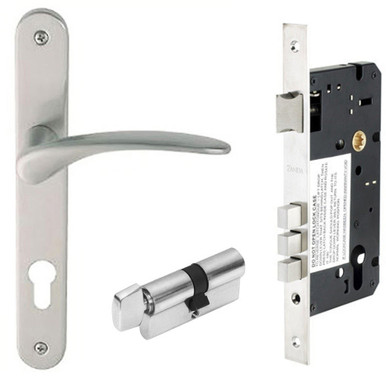 Zanda Apollo LongPlate Entrance 60 Key/Turn | Brushed Nicke