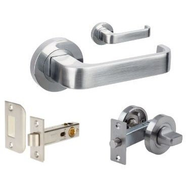 Zanda Streamline Privacy Set DDA | Black / Brushed Nickel