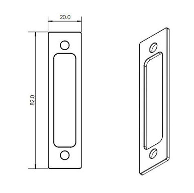 Lockwood 8654 Main Lock Strike Packer 1.5mm (Box of 50) | Precision ...