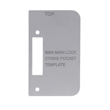 Lockwood 8654 Main Lock Strike Pocket Template Stainless Steel ...