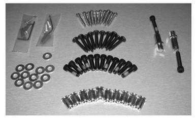Lockwood 5831 Mounting Hardware Accessories Pack Black | Installation Kit