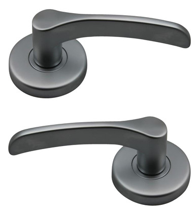 Lockwood Velocity VEL1/34 Passage Set - 63 mm Round Rose, L34 Lever