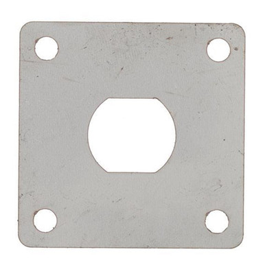 BDS Anti Spin Plate 50 x 50 x 1.5mm Suits Cam Locks - Satin Stainless Steel