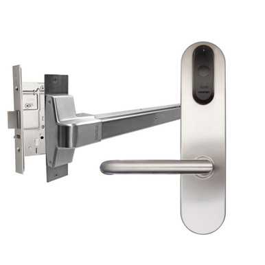 Salto BLE Wireless Electronic Half Escutcheon suits Panic Bar – Satin ...