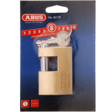 ABUS Monobloc Padlock Display Pack Brass 82 Series