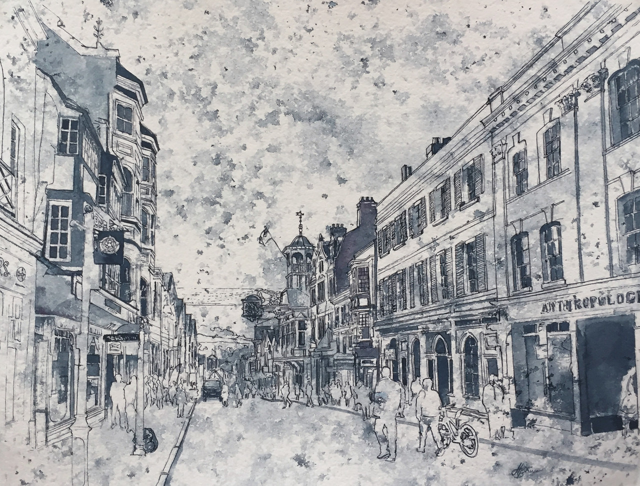 Guildford High Street - Hannah Bruce Art