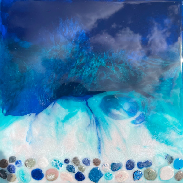 Tiger Ocean With Pebbles