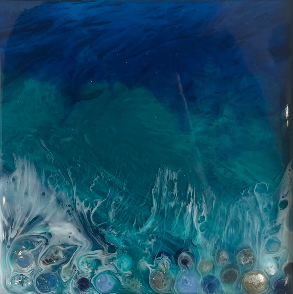 Mini Resin Ocean Splash II - Hannah Bruce Art