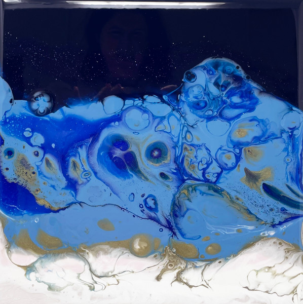Resin art flow piece