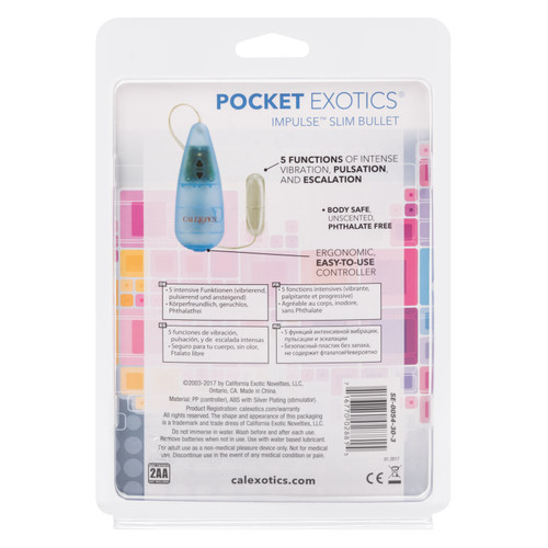 SE-0054-30-3 Pocket Exotics® Impulse™ Slim Bullet