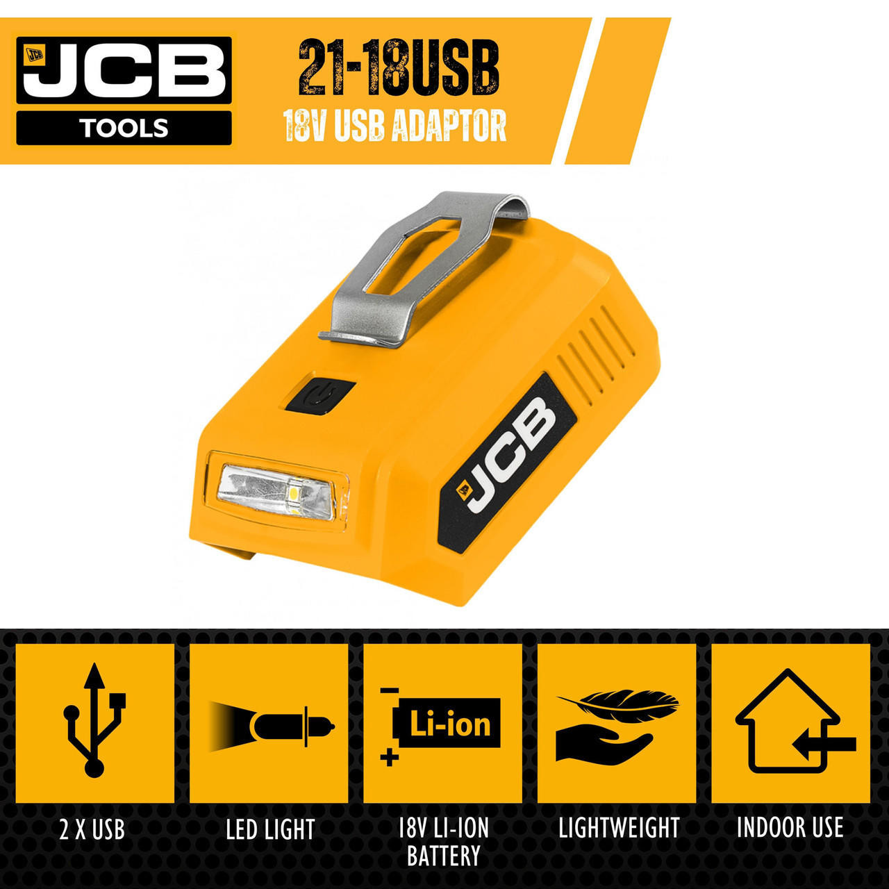 JCB 18V USB Adaptor | 21-18USB