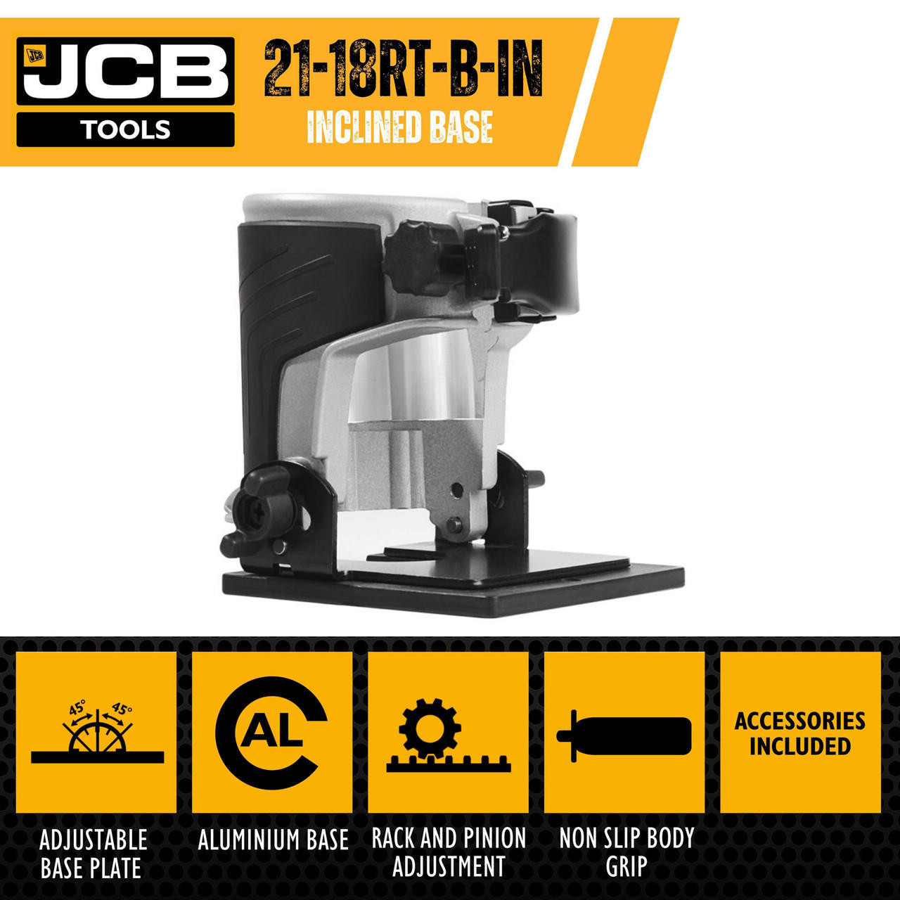 JCB Inclined Router Base | 21-18RT-B-IN