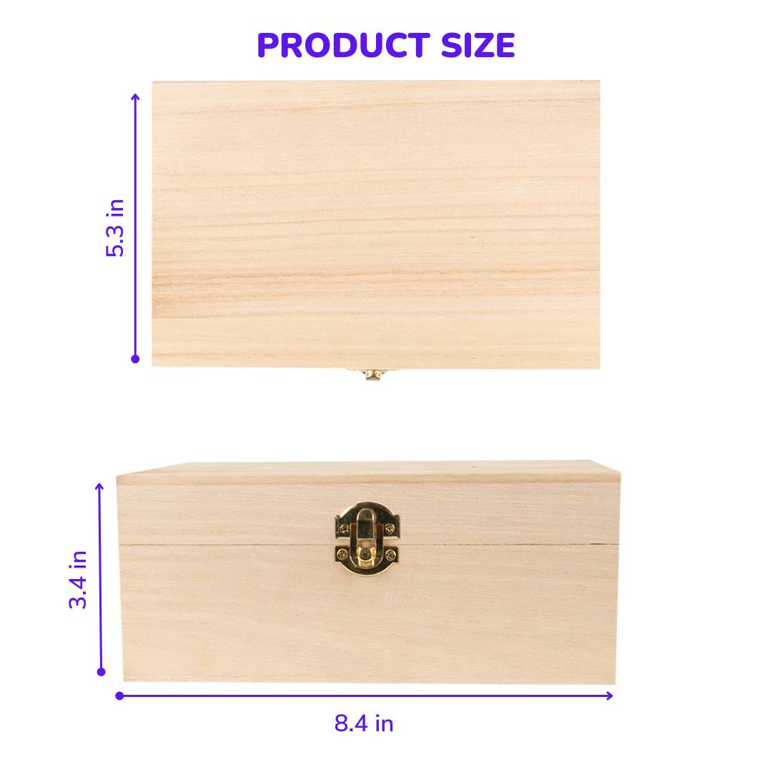 Unfinished Wooden Keeper Box | Craft County