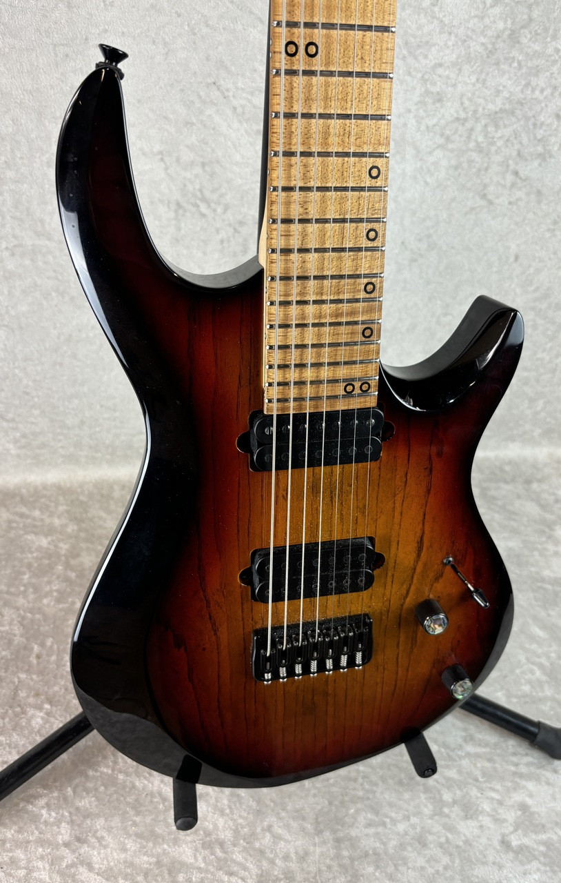 Kiesel A2 7 seven string electric guitar in sunburst finish with gigbag ...