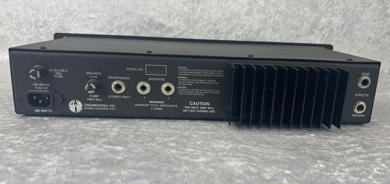 SWR Workingman's 160 bass amp head - Capitol Guitars