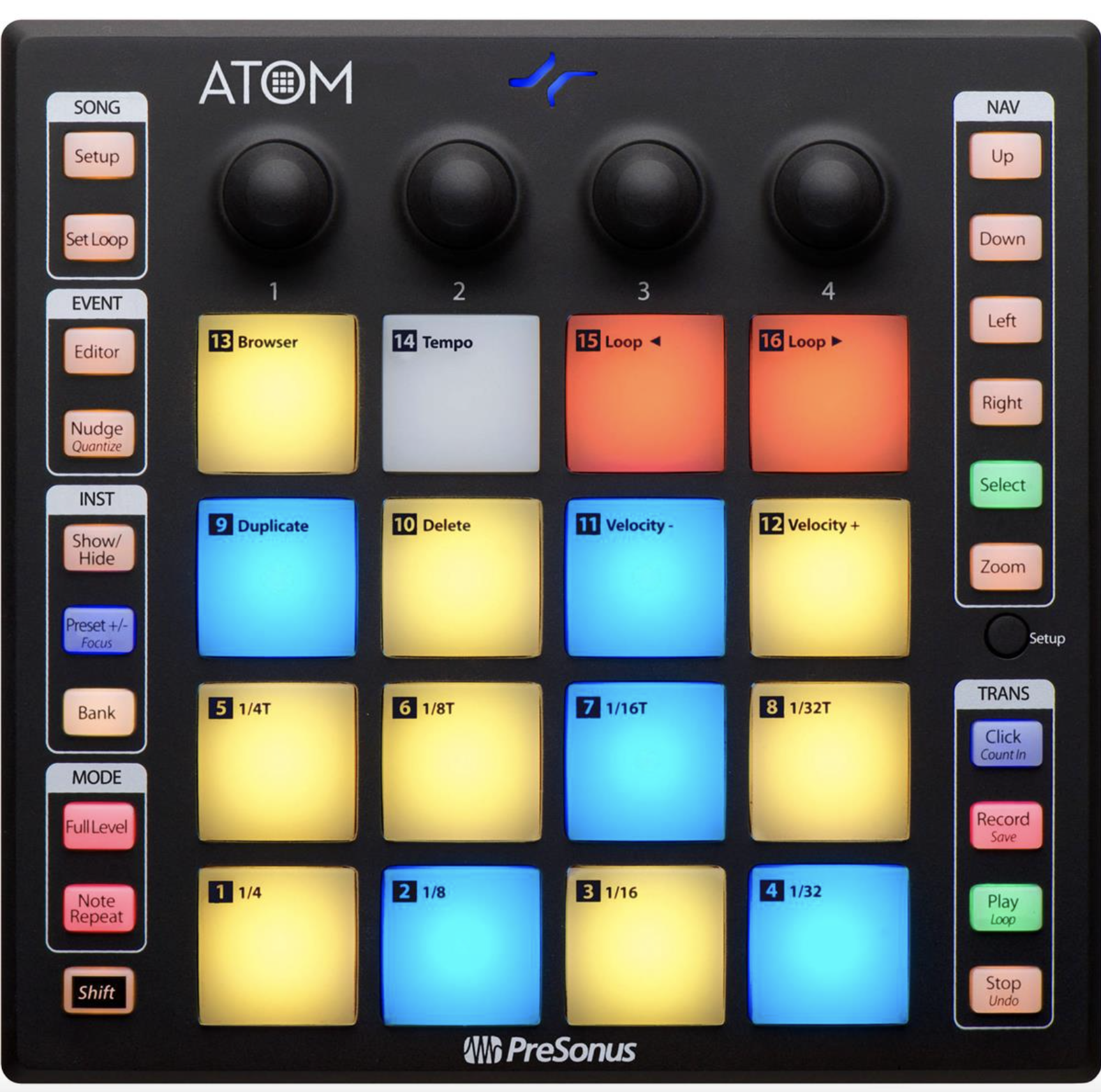 NEW! PreSonus ATOM Production and Performance Pad Controller - Capitol ...