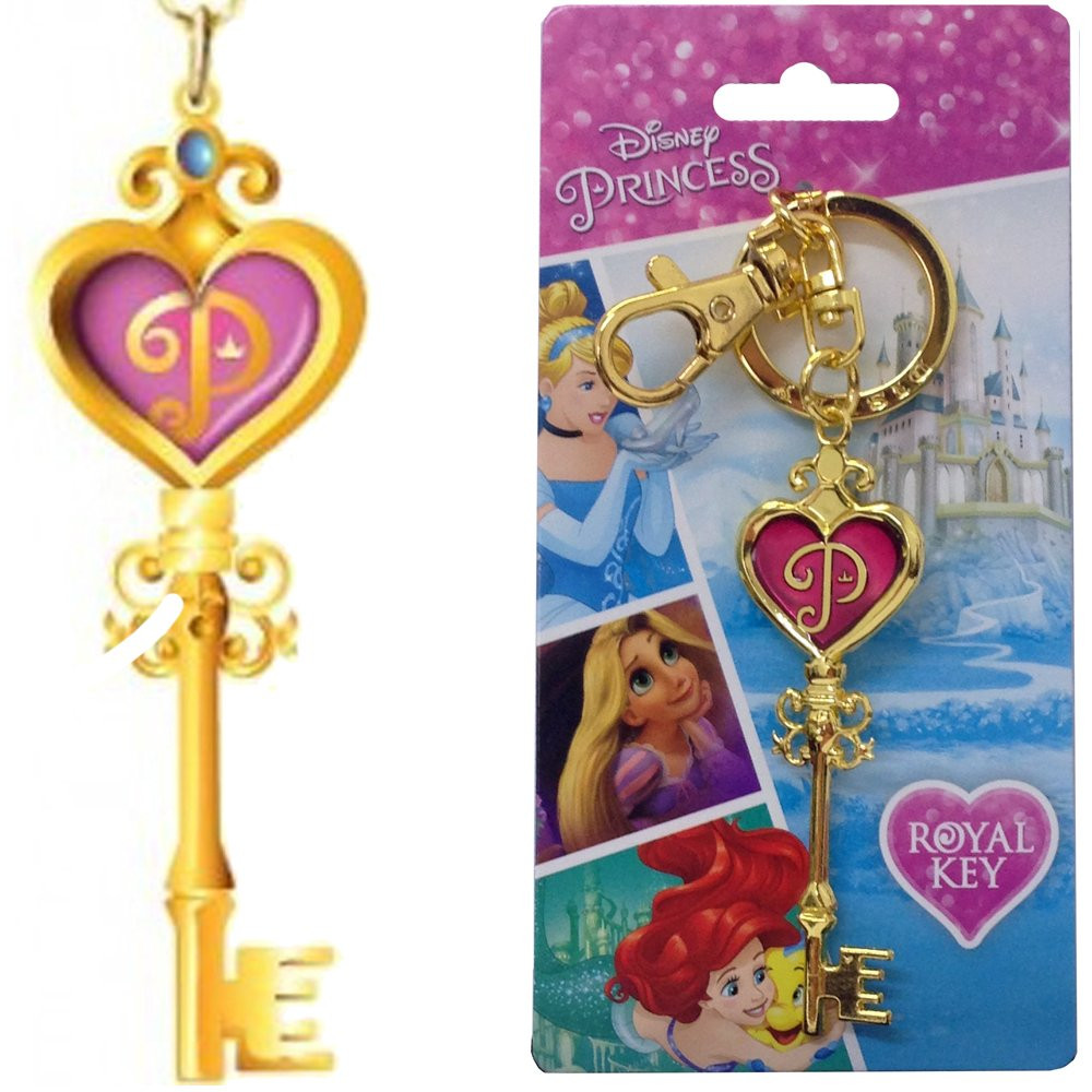 Disney Princess Key Colored Pewter Keychain - Curious Bazaar