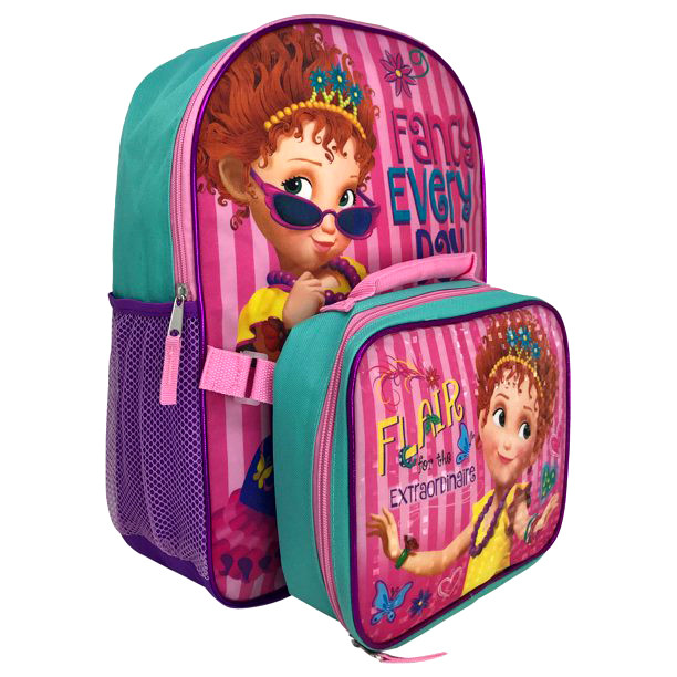 Fancy Nancy 16" Backpack with Lunch Bag - Curious Bazaar