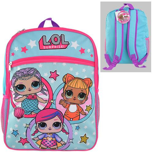 LOL Surprise! 16" Backpack w/Front Pocket Blue - Curious Bazaar