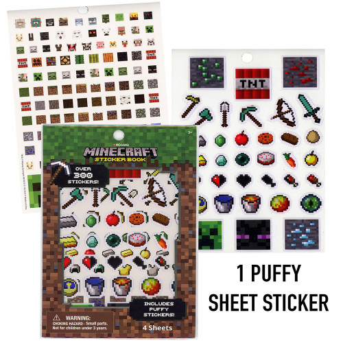 Minecraft Puffy Sticker Book - Curious Bazaar