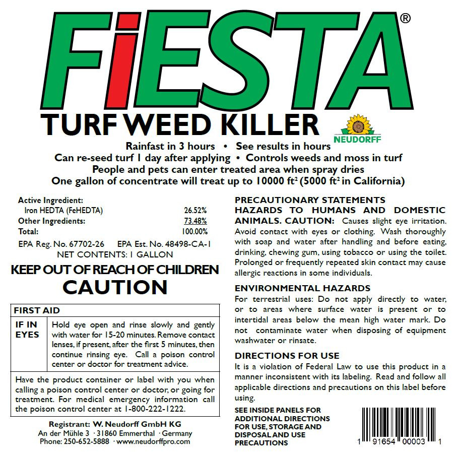 Fiesta Selective Post-Emergent Turf Weed Killer 1 Gallon Herbicide - AG ...