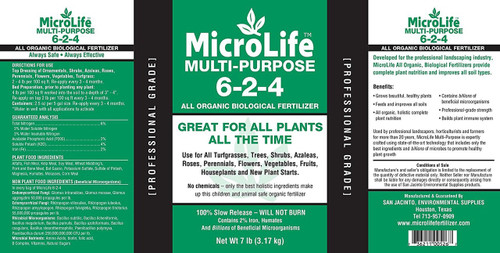 MicroLife Multi-Purpose 6-2-4 All Organic Biological Fertilizer - AG ...