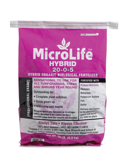 MicroLife Hybrid 20-0-5 Organic Biological Fertilizer 20 Lb Bag - AG ...