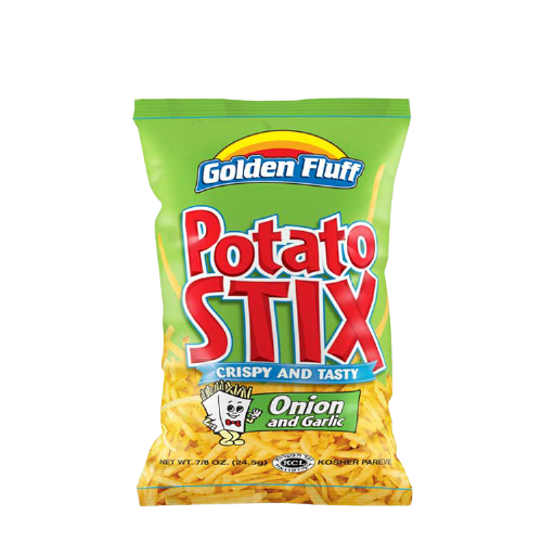 Golden Fluff Onion & Garlic Potato Stix, 25g - Never Wash A Dish
